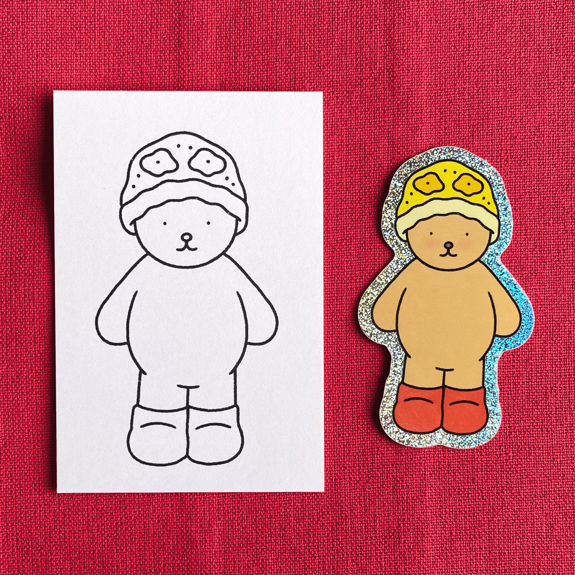 Bobbie Glitter Sticker + Info Card – Bobbie Goods