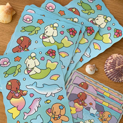 Mermaid Sticker Sheet – Bobbie Goods