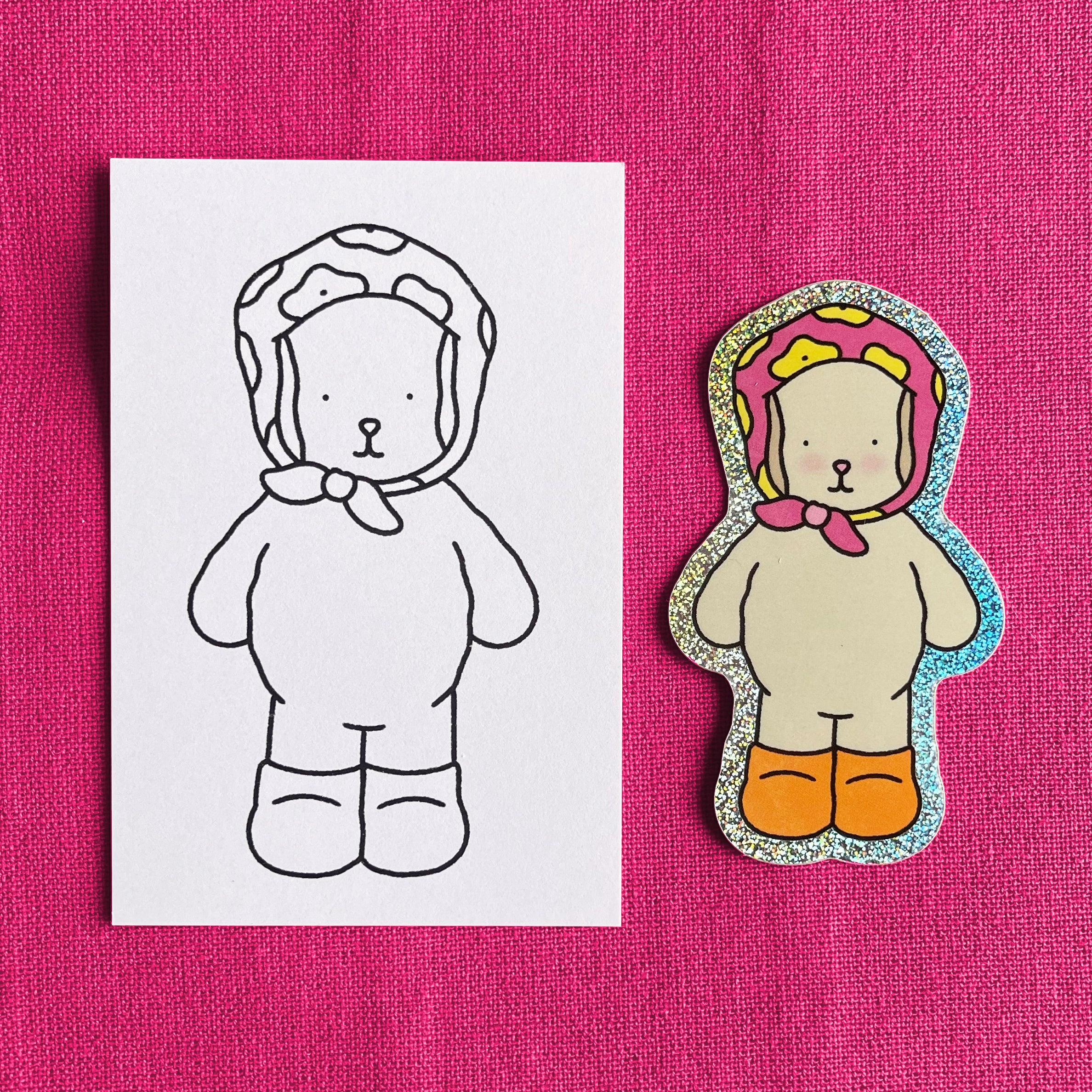 Opal Glitter Sticker + Info Card – Bobbie Goods